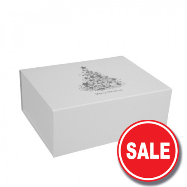 220mm White Christmas Gift Boxes
