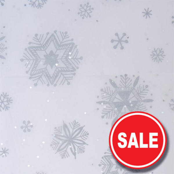 Silver Snowflake Tissue Paper
