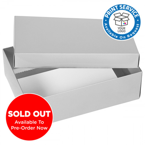 Stock Large Silver Gift Boxes from stock at Midpac Packaging. Gloss ...