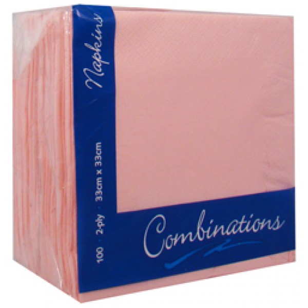 Coloured Serviettes Rose Pink